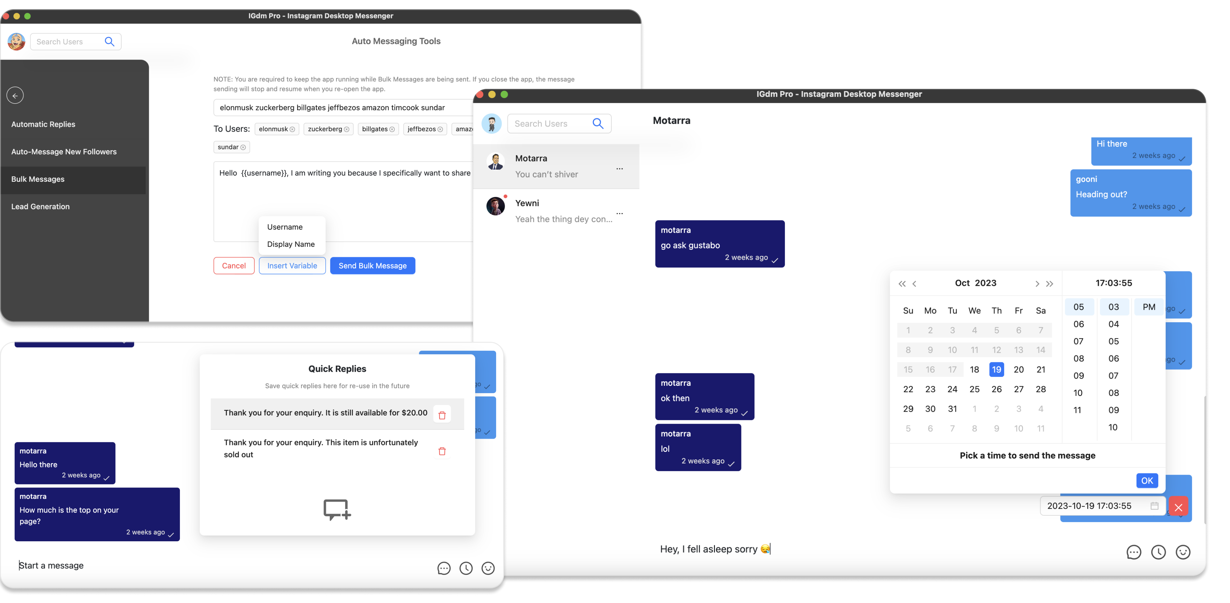IGdm Pro - Automate your Instagram Direct Messages